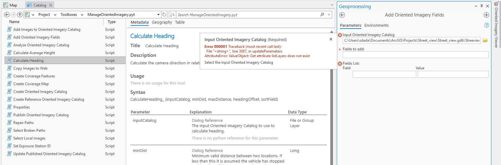 Solved: Oriented Imagery from Insta360 (or similar) camera - Esri Community